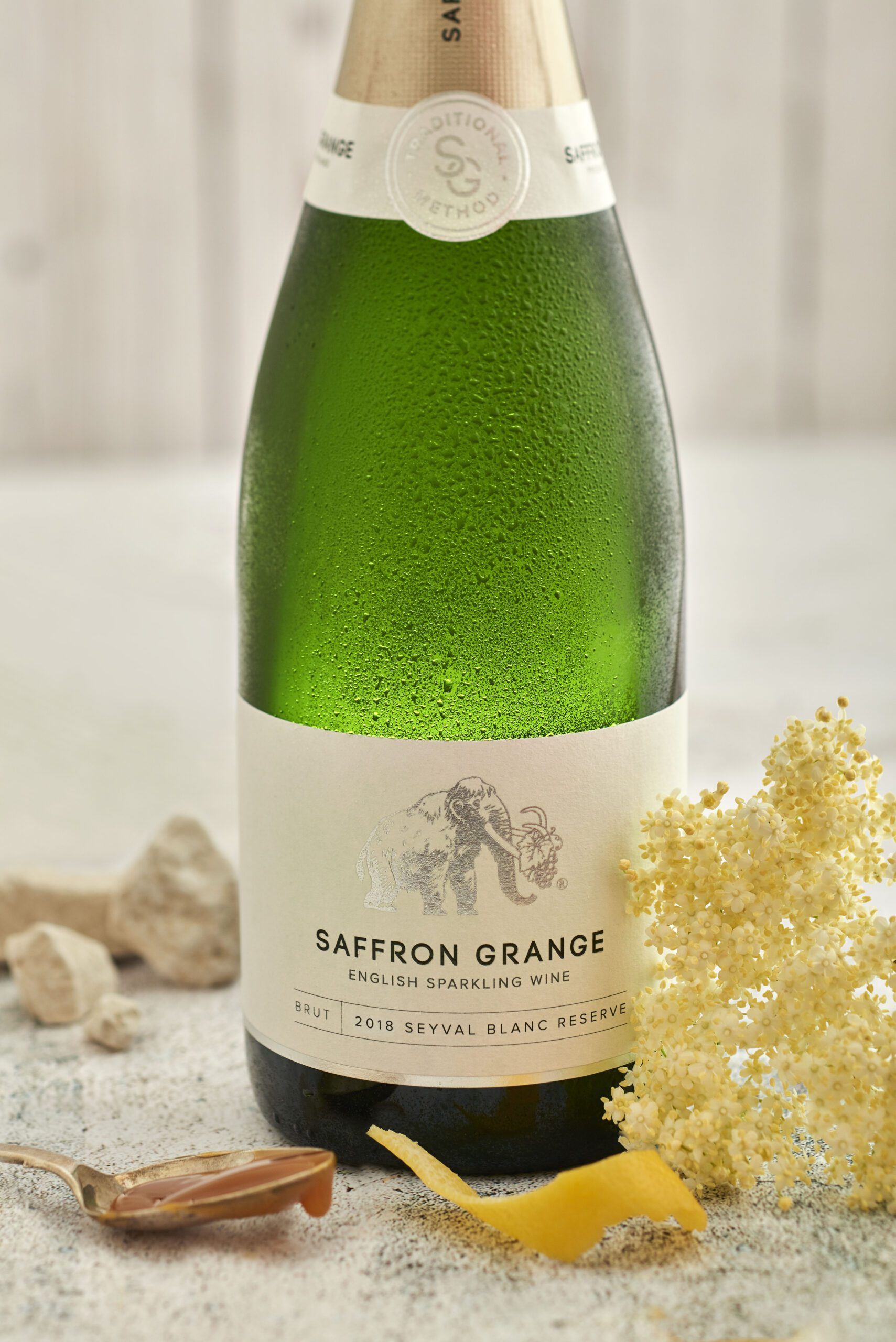 Seyval Blanc - English sparkling wine - Saffron Grange Vineyard